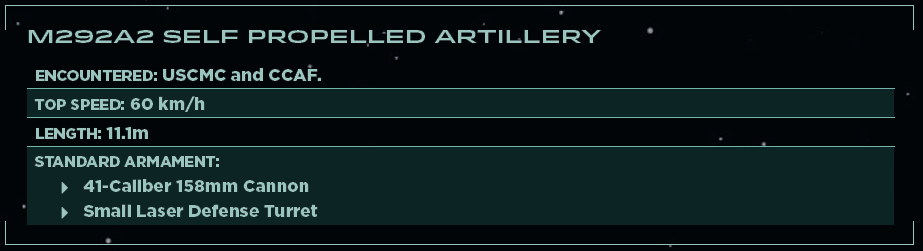 M292A2 Self Propelled Artillery | ALIEN: A Whisper in the Dark Wiki ...