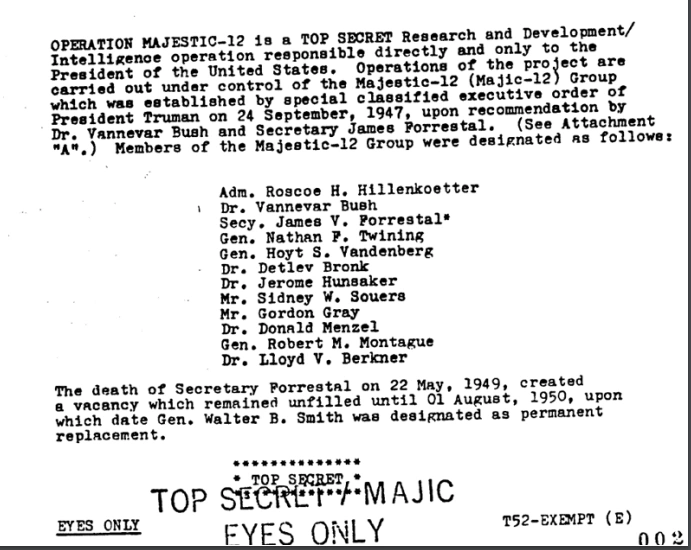 Majestic-12 Group | Foreign Entity Protocols | Fandom