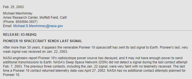 Pioneer 10 | Foreign Entity Protocols | Fandom