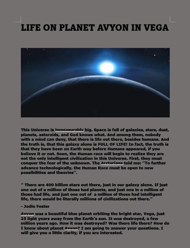 Planet Avyon | Alien Species Fanon Wiki | Fandom