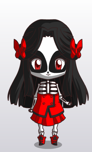 Alex Skeleton (Chibies Female Character) | All Female Characters Wiki ...