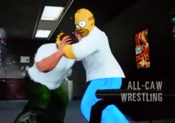 Homer Simpson All Caw Wrestling Wiki Fandom