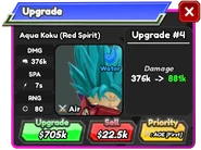 Aqua Koku (Red Spirit) - Super Saiyan Blue Kaioken Goku | Roblox: All ...