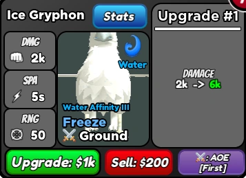 Ice Gryphon | Roblox: All Star Tower Defense Wiki | Fandom
