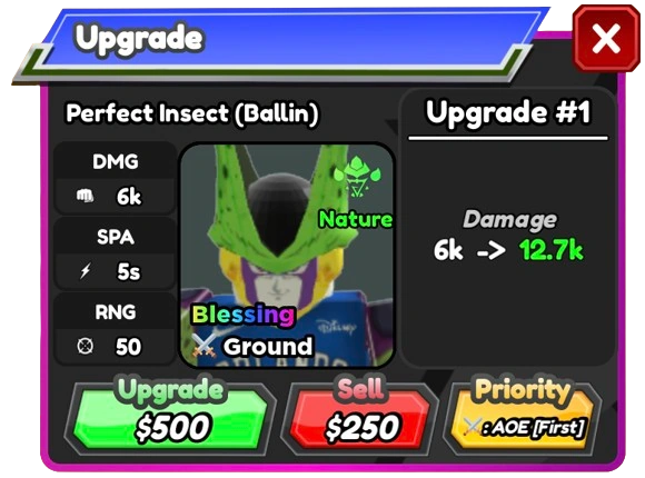 Perfect Insect (Ballin) - Cell Ballin' | Roblox: All Star Tower Defense ...