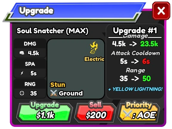 Soul Snatcher (MAX) - Yoruichi Shihōin | Roblox: All Star Tower Defense ...