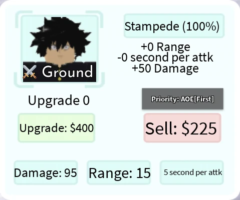 Stampede (100%) - Mob | Roblox: All Star Tower Defense Wiki | Fandom