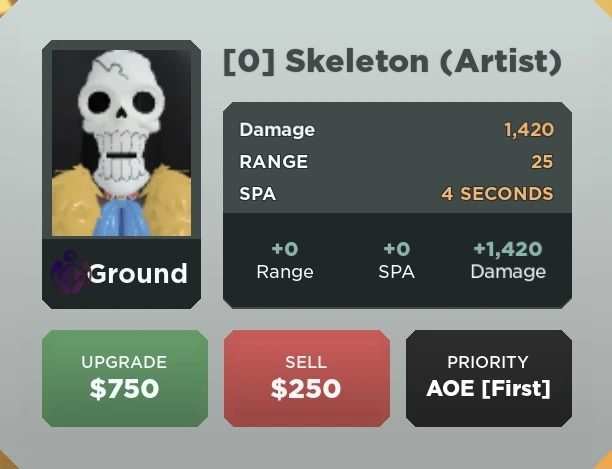 Skeleton (Artist) - Brook (Timeskip) | Roblox: All Star Tower Defense ...