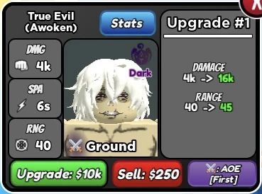 True Evil (Awoken) - Shigaraki (Unmasked) | Roblox: All Star Tower ...