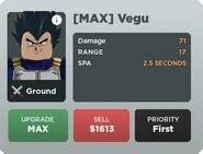 Vegu (Vegeta) | Roblox: All Star Tower Defense Wiki | Fandom