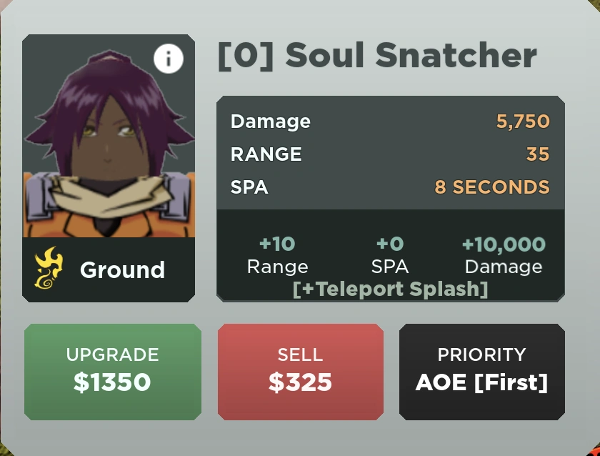 Soul Snatcher (Yoruichi Shihōin) | Roblox: All Star Tower Defense Wiki ...
