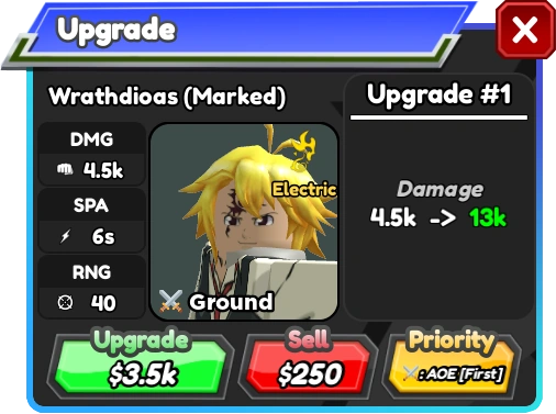 Wrathdioas (Marked) - Meliodas (Demon Mark) | Roblox: All Star Tower ...