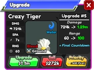 Crazy Tiger - Kojiro Sasaki | Roblox: All Star Tower Defense Wiki | Fandom