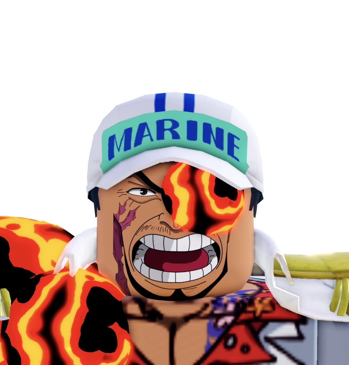 Magma Marine - Akainu (Timeskip) | Roblox: All Star Tower Defense Wiki ...