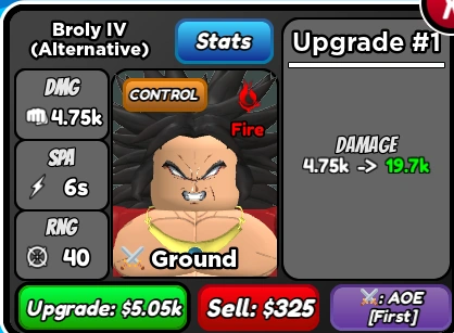 Borul IV (Alternative) - SSJ4 Broly | Roblox: All Star Tower Defense Wiki | Fandom