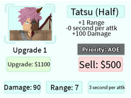 Tatsu (Half) - Natsu | Roblox: All Star Tower Defense Wiki | Fandom