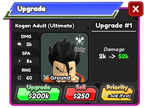 Kogan Adult (Ultimate) - Ultimate Gohan | Roblox: All Star Tower ...