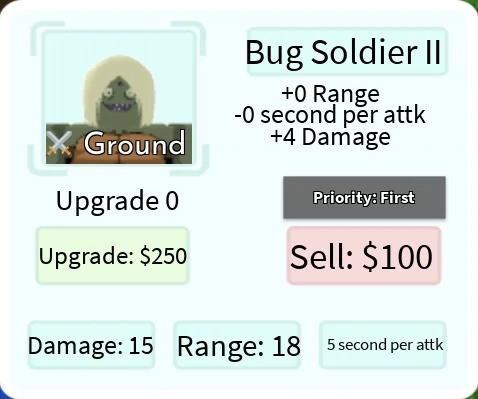 Bug Soldier II (Ant Soldier II) | Roblox: All Star Tower Defense Wiki ...