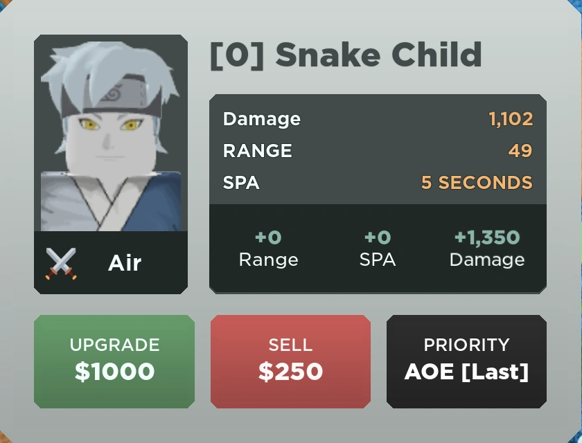 Snake Child (Mitsuki) | Roblox: All Star Tower Defense Wiki | Fandom
