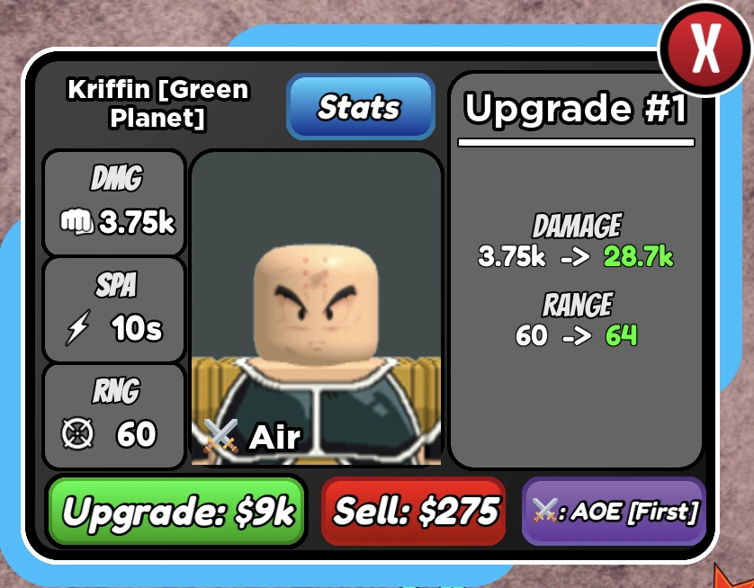 Kriffin (Green Planet) - Krillin (Namek) | Roblox: All Star Tower ...