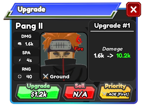 Pang II - Pain | Roblox: All Star Tower Defense Wiki | Fandom