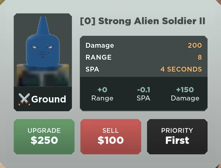 Strong Alien Soldier II - Abo | Roblox: All Star Tower Defense Wiki ...