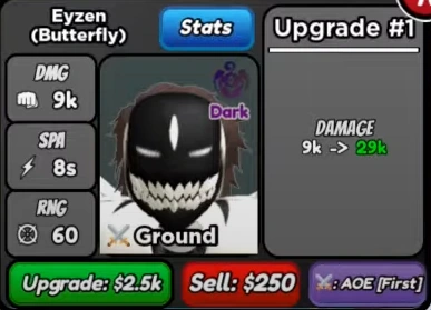 Eyezen (Final) - Aizen (Final Hōgyoku Fusion) | Roblox: All Star Tower Defense Wiki | Fandom