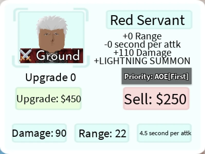 Red Servant - EMIYA (Archer) | Roblox: All Star Tower Defense Wiki | Fandom