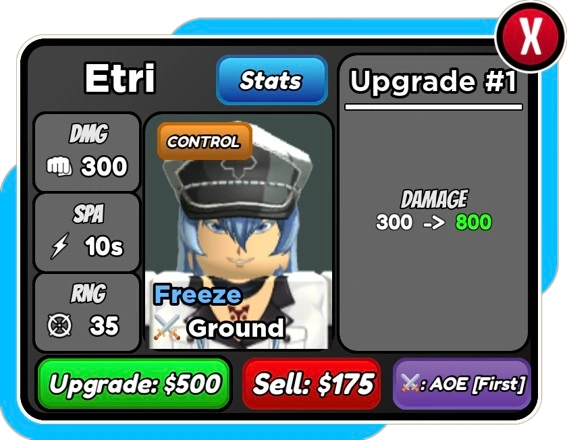 Etri (Esdeath) | Roblox: All Star Tower Defense Wiki | Fandom
