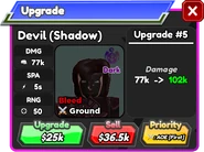 Devil (Shadow) - Diavolo (Hidden) | Roblox: All Star Tower Defense Wiki ...