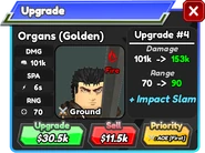 Organs (Golden) - Guts | Roblox: All Star Tower Defense Wiki | Fandom