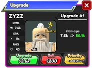 ZYZZ (Zeus) | Roblox: All Star Tower Defense Wiki | Fandom