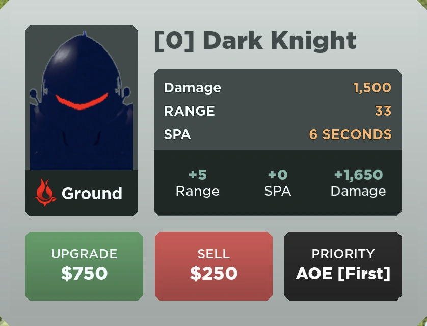 Dark Knight (Lancelot) | Roblox: All Star Tower Defense Wiki | Fandom