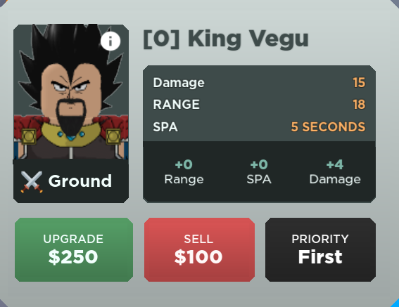 King Vegu (King Vegeta) | Roblox: All Star Tower Defense Wiki | Fandom