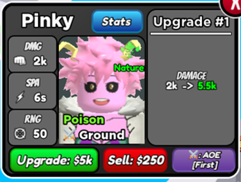 Pinky (Mina Ashido) | Roblox: All Star Tower Defense Wiki | Fandom