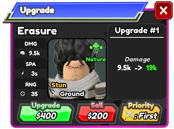 Erasure6 (Aizawa) | Roblox: All Star Tower Defense Wiki | Fandom