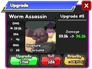Worm Assassin - Wormji | Roblox: All Star Tower Defense Wiki | Fandom
