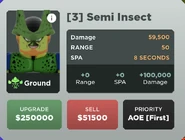 Semi Insect (Semi-Perfect Cell) | Roblox: All Star Tower Defense Wiki ...