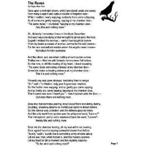Edgar Allan Poe The Raven Poem