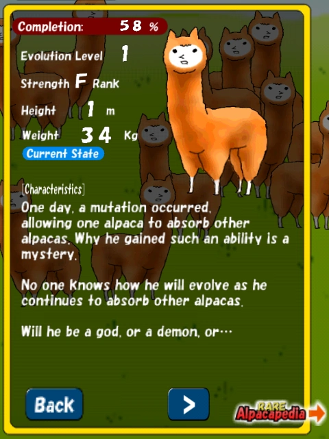 Evolution Level 1 | Alpaca Evolution Wiki | Fandom