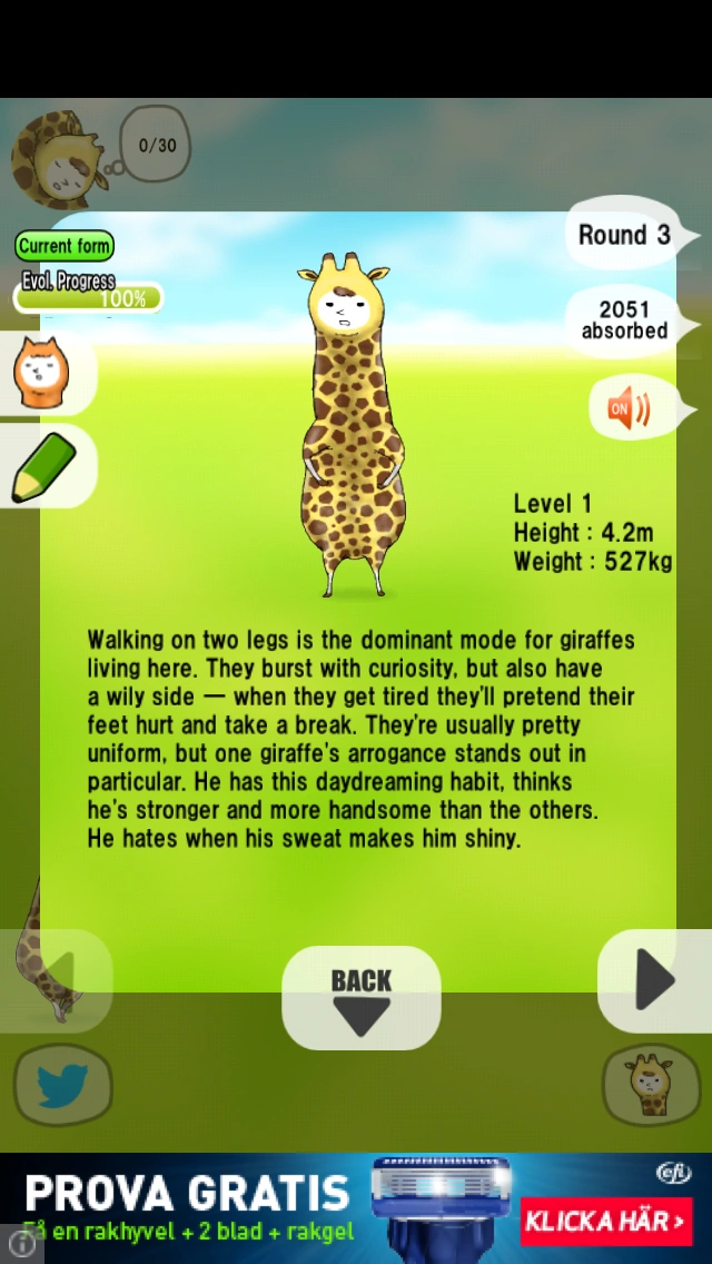 Giraffe level 1 | Alpaca Evolution Wiki | Fandom