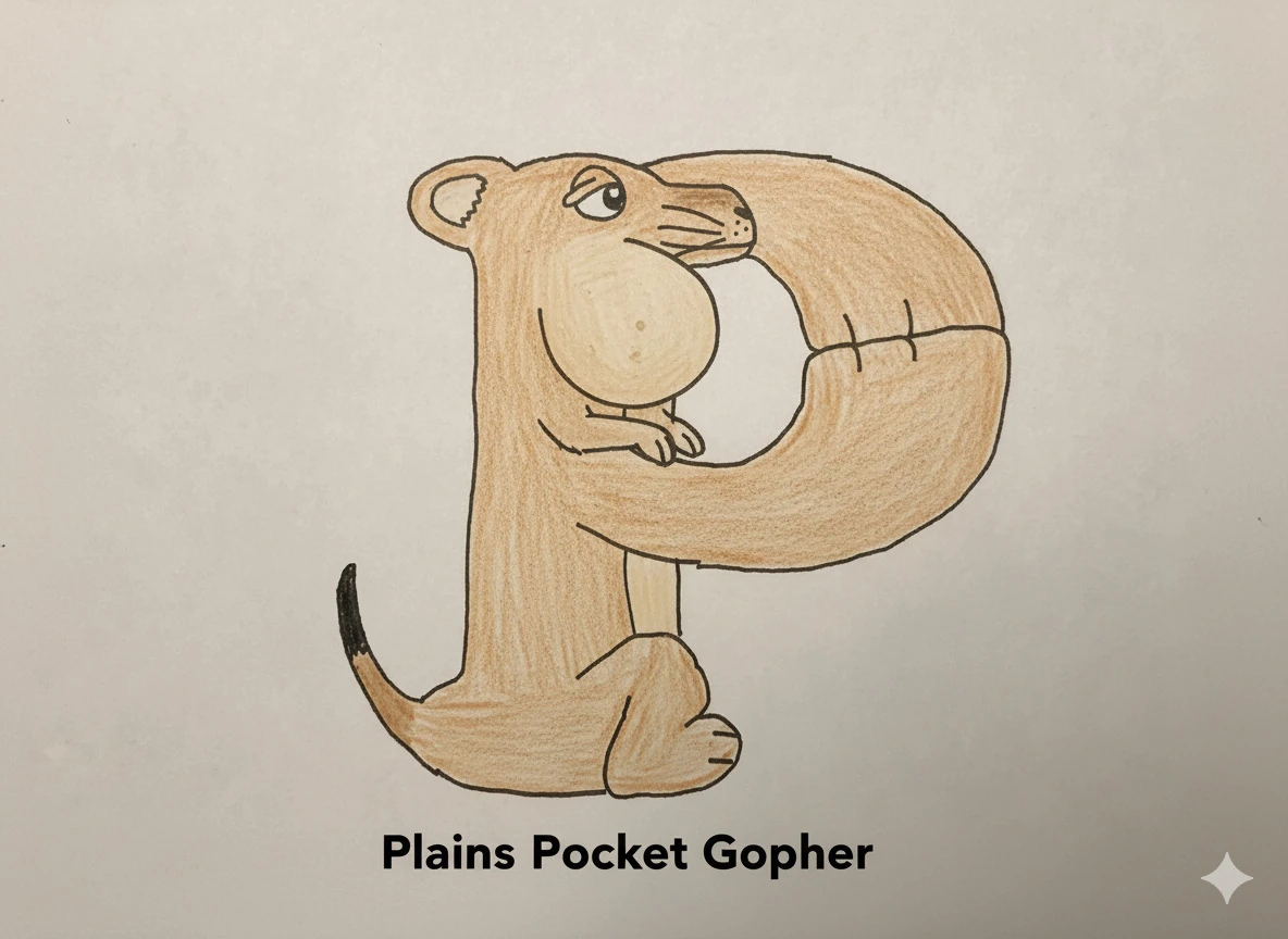 What If Plains Pocket Gopher Exist On Alphabetimals | Alphabetimals ...