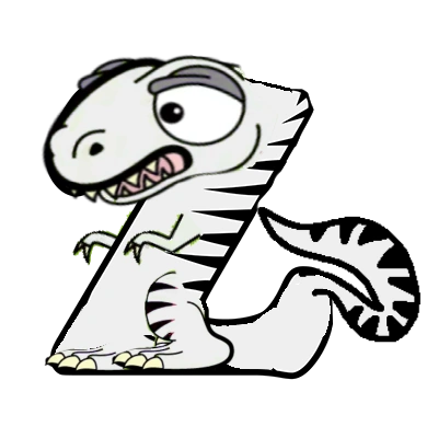 Zebra T-Rex | Alphabetimals Wiki | Fandom