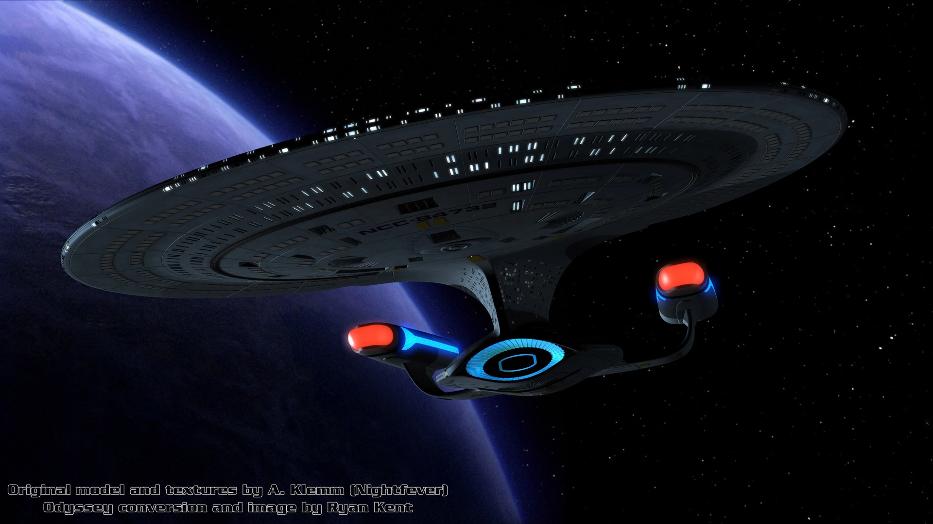 Galaxy Class Starship Wallpaper