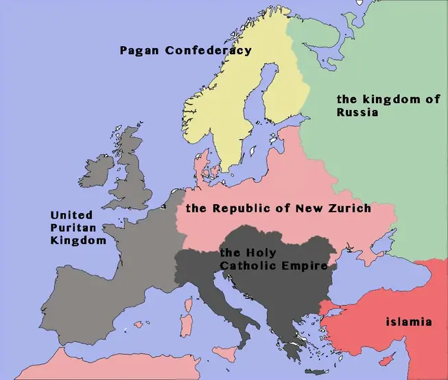 World Map (Puritan States) | Alternate Future Wiki | Fandom