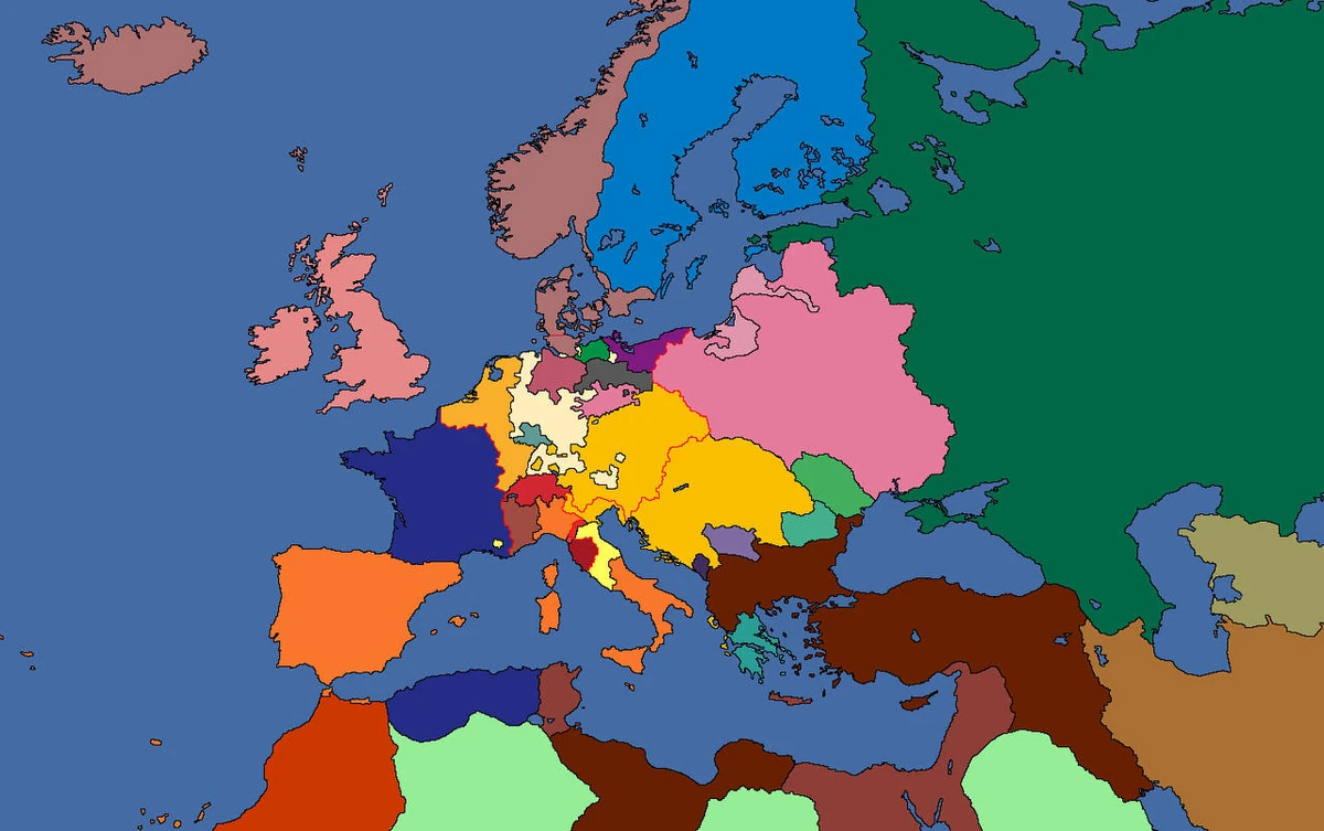 User blog:Dom PedrolV/Map of Europe in Anno Domini 1839, at the ...