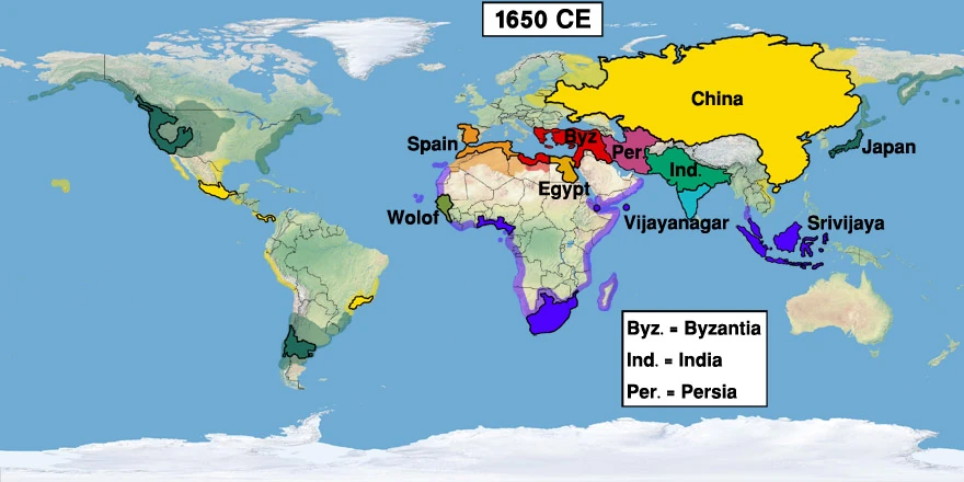 Timeline 1600s (Easternized World) | Alternative History | Fandom