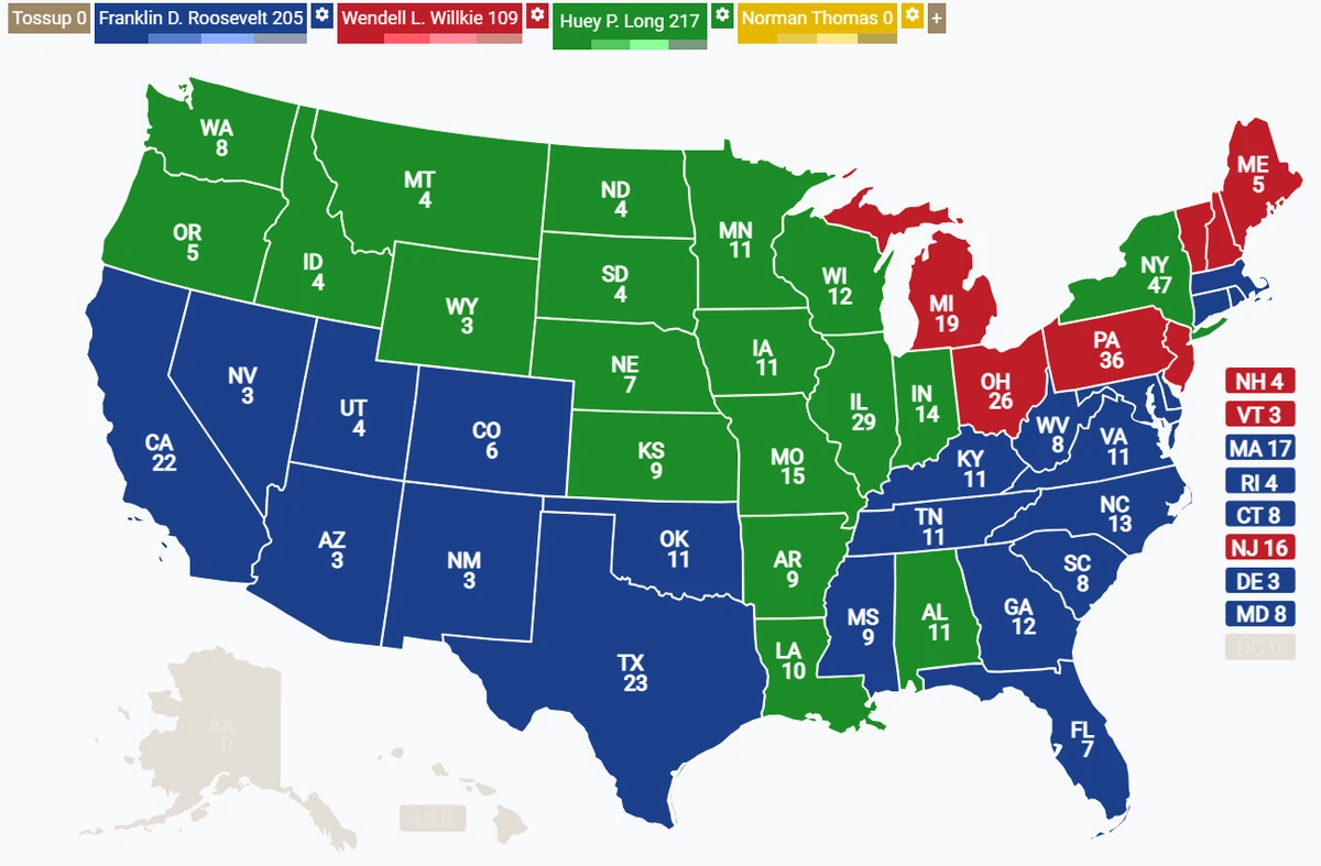 Election 1940 (King-Pin of America) | Alternative History | Fandom