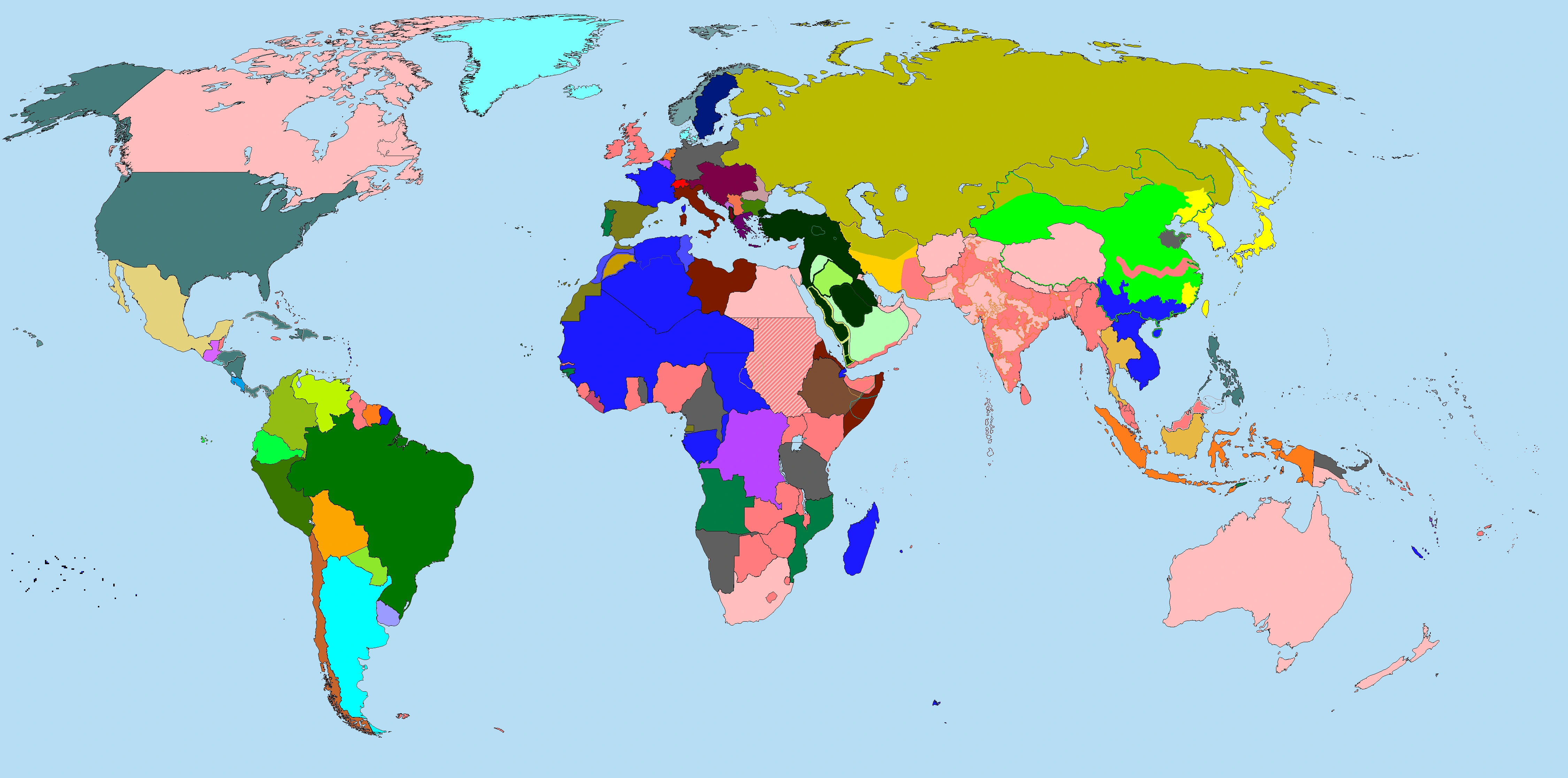 World War 1 Map Blank