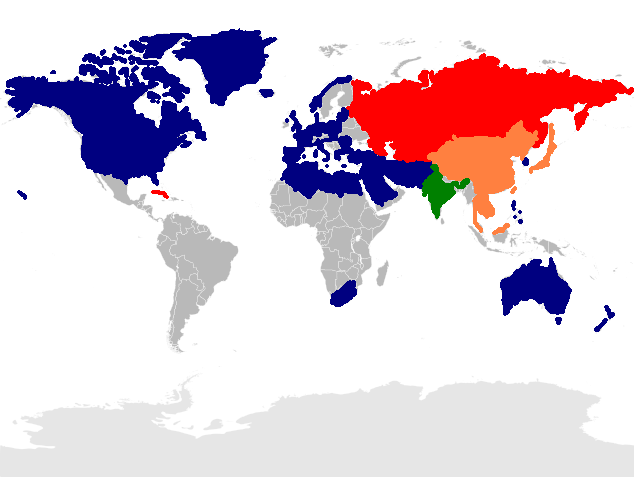 Cold War Russia Map